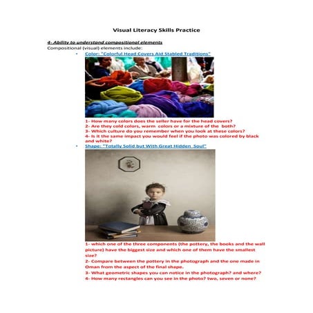 Visual literacy assessment | DOCX