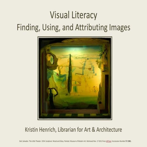 Visual Literacy - Savvy Skills Series, University of Idaho Library | PPTX