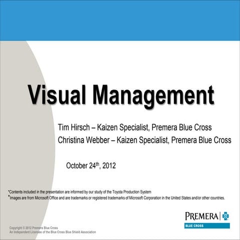 Visual Visual Visual Visual Visual Management | PDF