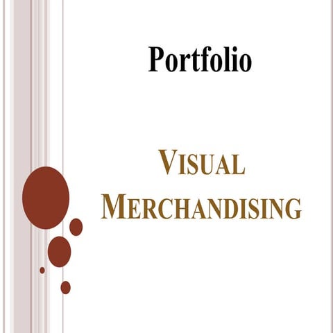 Visual Merchandising Portfolio | PPTX