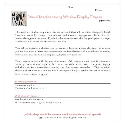 Visual merchandising project | PDF