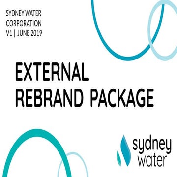 Sydney Water External Rebrand Package | PPT