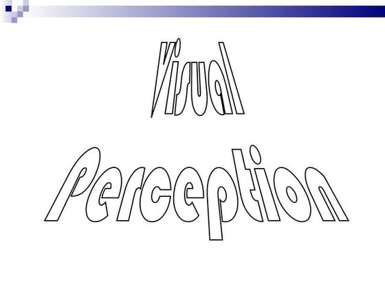 Visualperception | PPT | Science