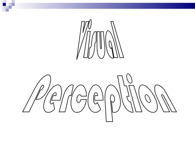 Visual perception | PPTX