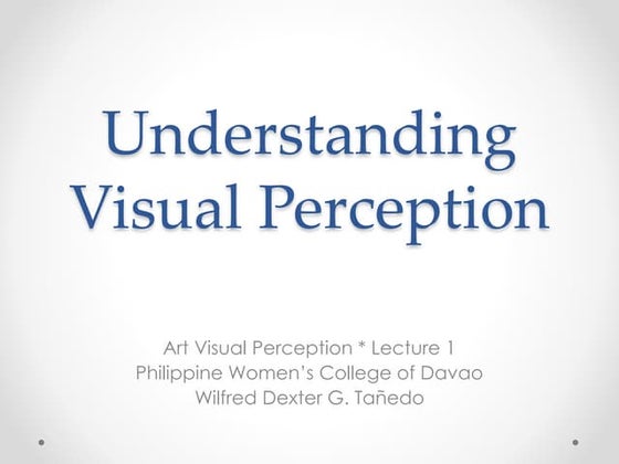 Gestalt's principles of visual perception and its principles | PPTX