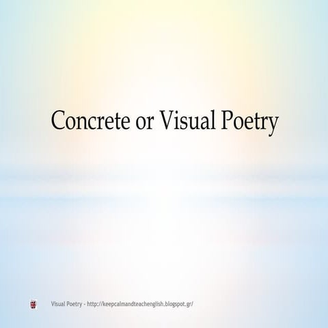 Visual Poetry | PPTX