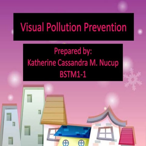 Visual pollution prevention | PPTX