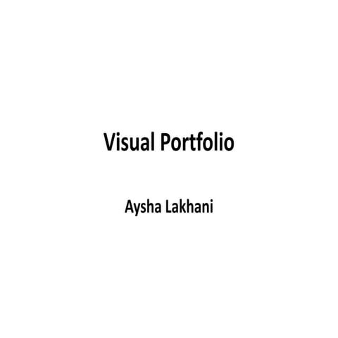 Visual portfolio 2015 | PPTX