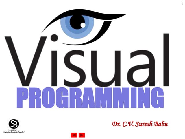 Visual programming | PPT Visual programming | PPT