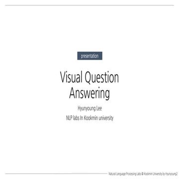 Visual question answering vqa | PDF