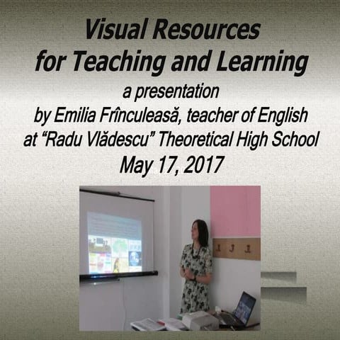 Visual Resources for Teaching and Learning | PPTX