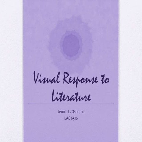 Visual response to literature 1 | PPT
