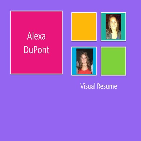 Visual resume | PPT
