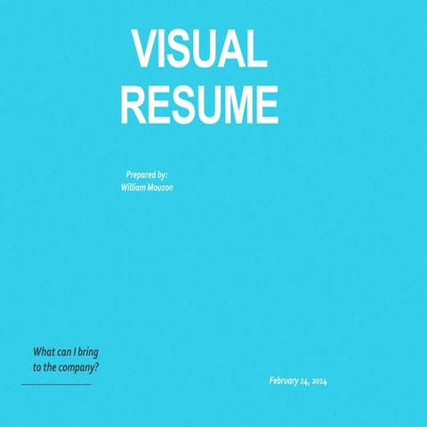 Visual resume | PPTX