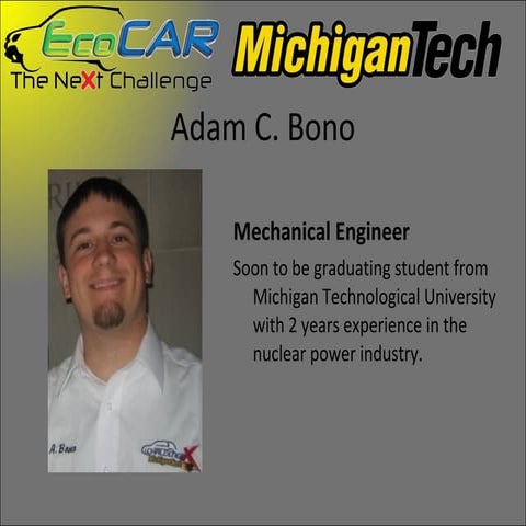 Adam Bono's Visual Resume | PPT