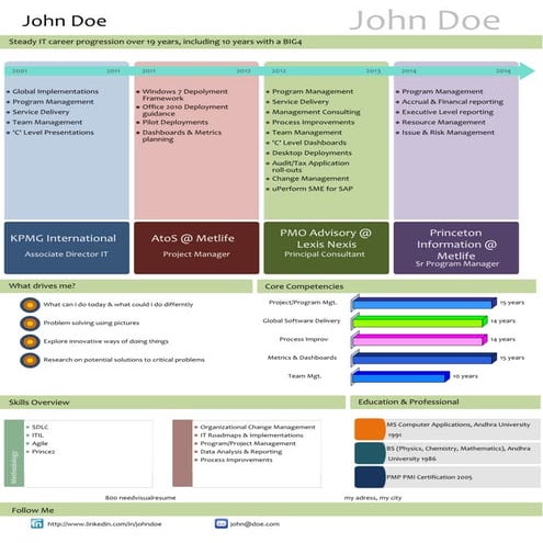 Visual resume created by PictoCv | PDF