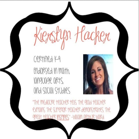 Kierstyn Hacker Visual Resume | PPT