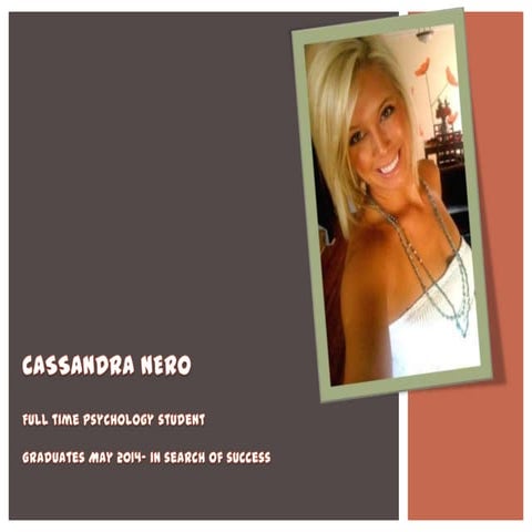 Visual resume nero cassandra | PPT