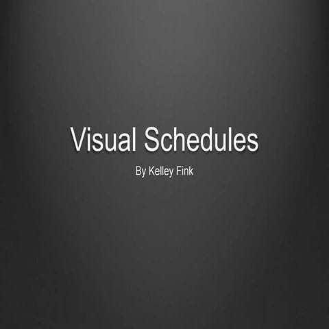 Visual schedules | PPTX