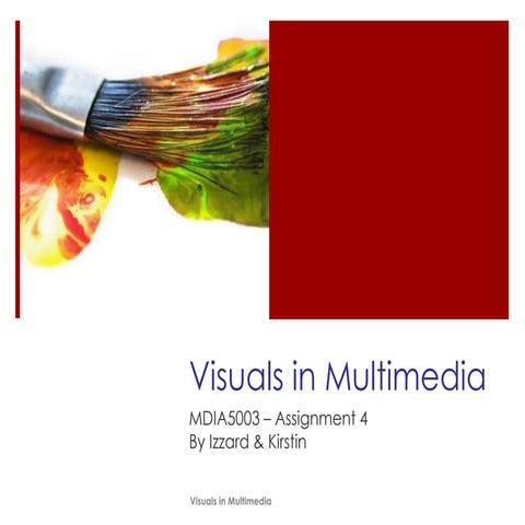 Visuals in multimedia | PPT