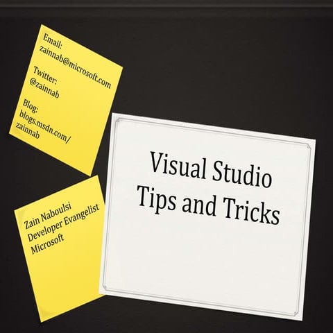 Visual Studio Tips and Tricks | PPTX