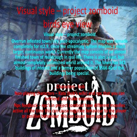 Visual style – project zomboid | PPTX