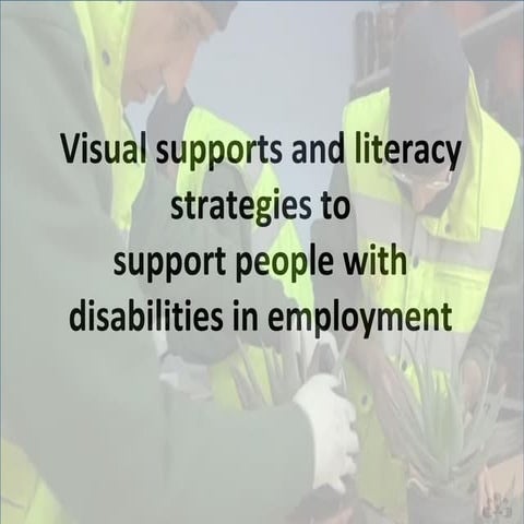 Visual supports and literacy strategies for people with disabilities in ...