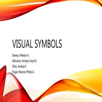 Visual symbols | PPTX | Drawing and Sketching | Arts and Crafts
