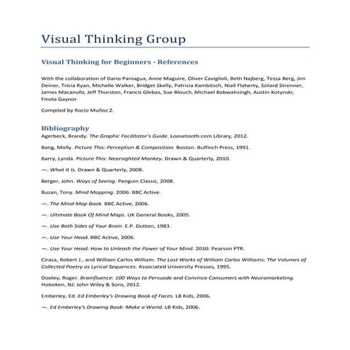 Visual thinking for beginners refereces 2012-08-24 | PDF