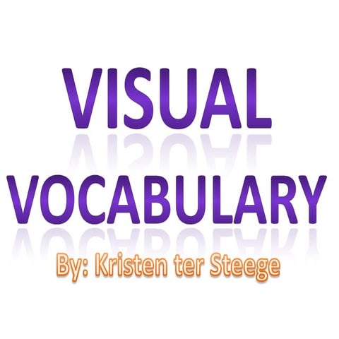 Visual vocabulary | PPT
