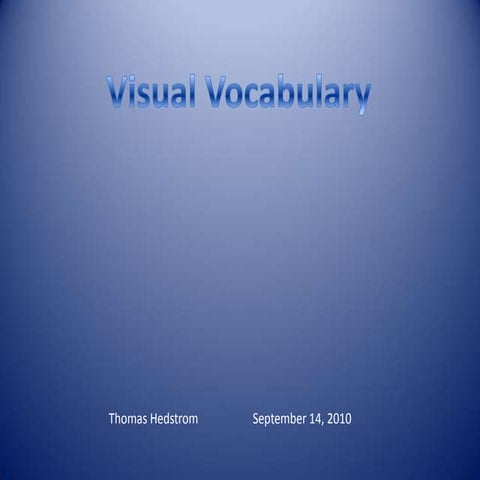Visual vocabulary | PPTX | Law