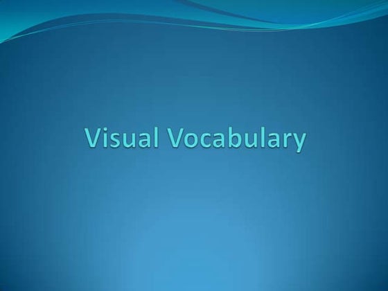 Visual vocabulary | PPTX | Law