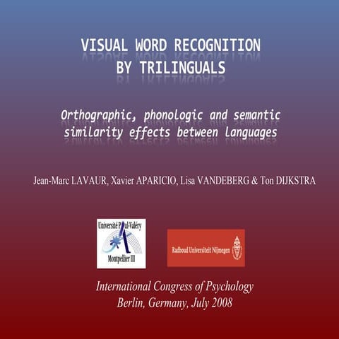 Word recognition | PPT