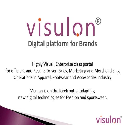 Visulon's Digital B2B Sales Platform for Apparel, fashion and ...