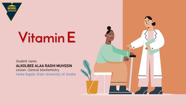 Vitamin e | PPTX