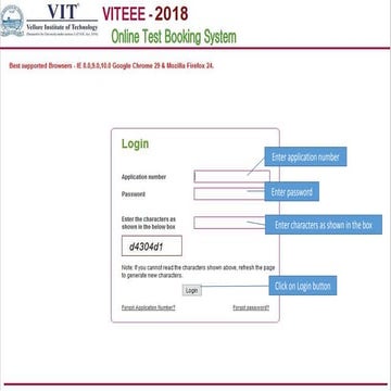 Vit slot-booking-demo-2018 | PPT