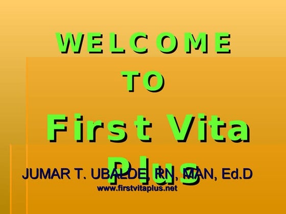 first vita plus | PPT