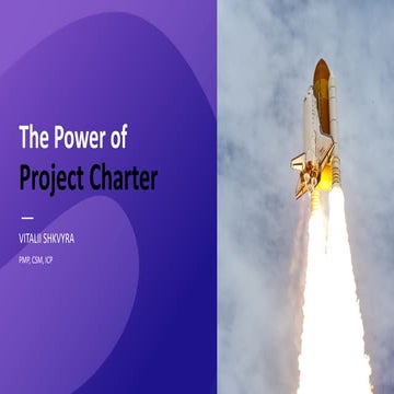 Develop project charter | PDF