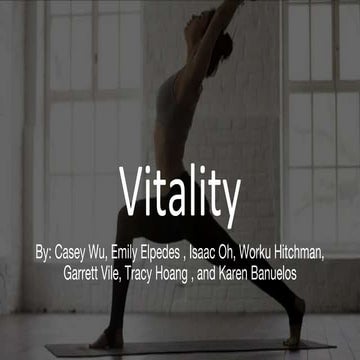 Vitality ppt | PPTX