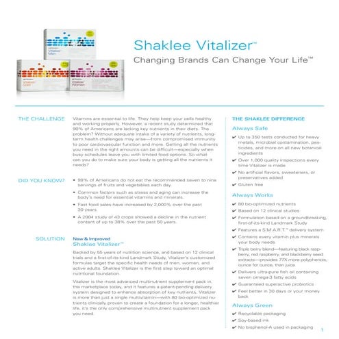 Vitalizer product bulletin | PDF