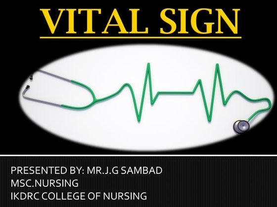 Fundamental of Nursing 4. : Vital Signs | PPT