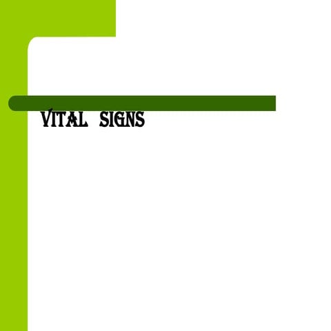 Vital signs | PPTX