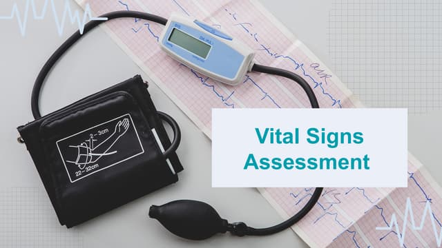 Medical Vocabulary Vital Signs October 21 | PPTX