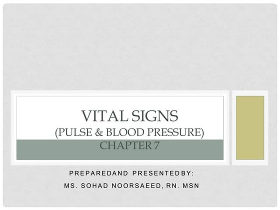 Pulse and heart sound | PPSX