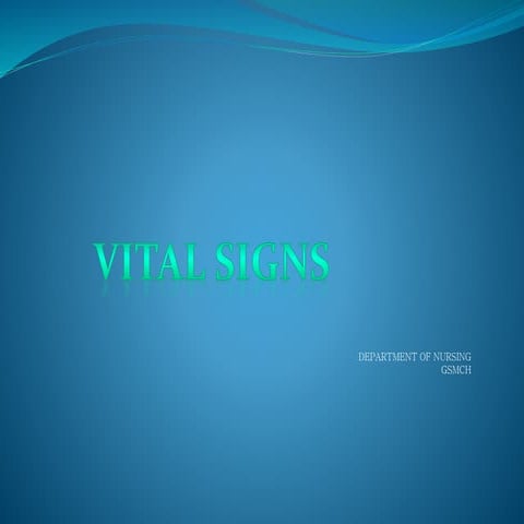 Vital signs ppt varghese | PPTX