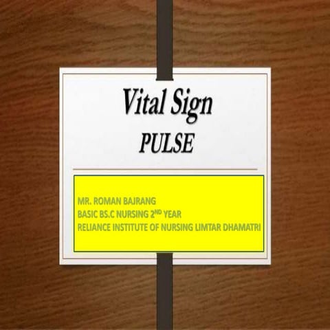 Vital sing pulse | PPTX