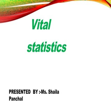 Vital statistics | PPTX