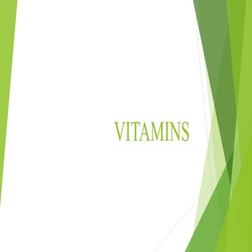 VITAMIN - biochemistry notes on vitamin and its types | PPTX