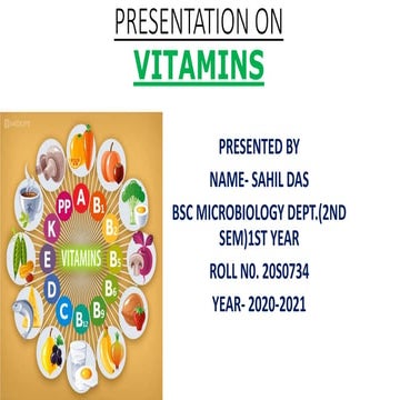 Vitamin 1 assignment (1) | PPT