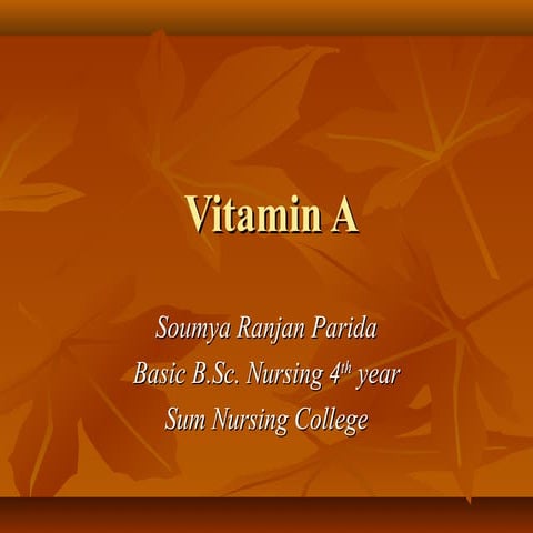 Vitamin a | PPT